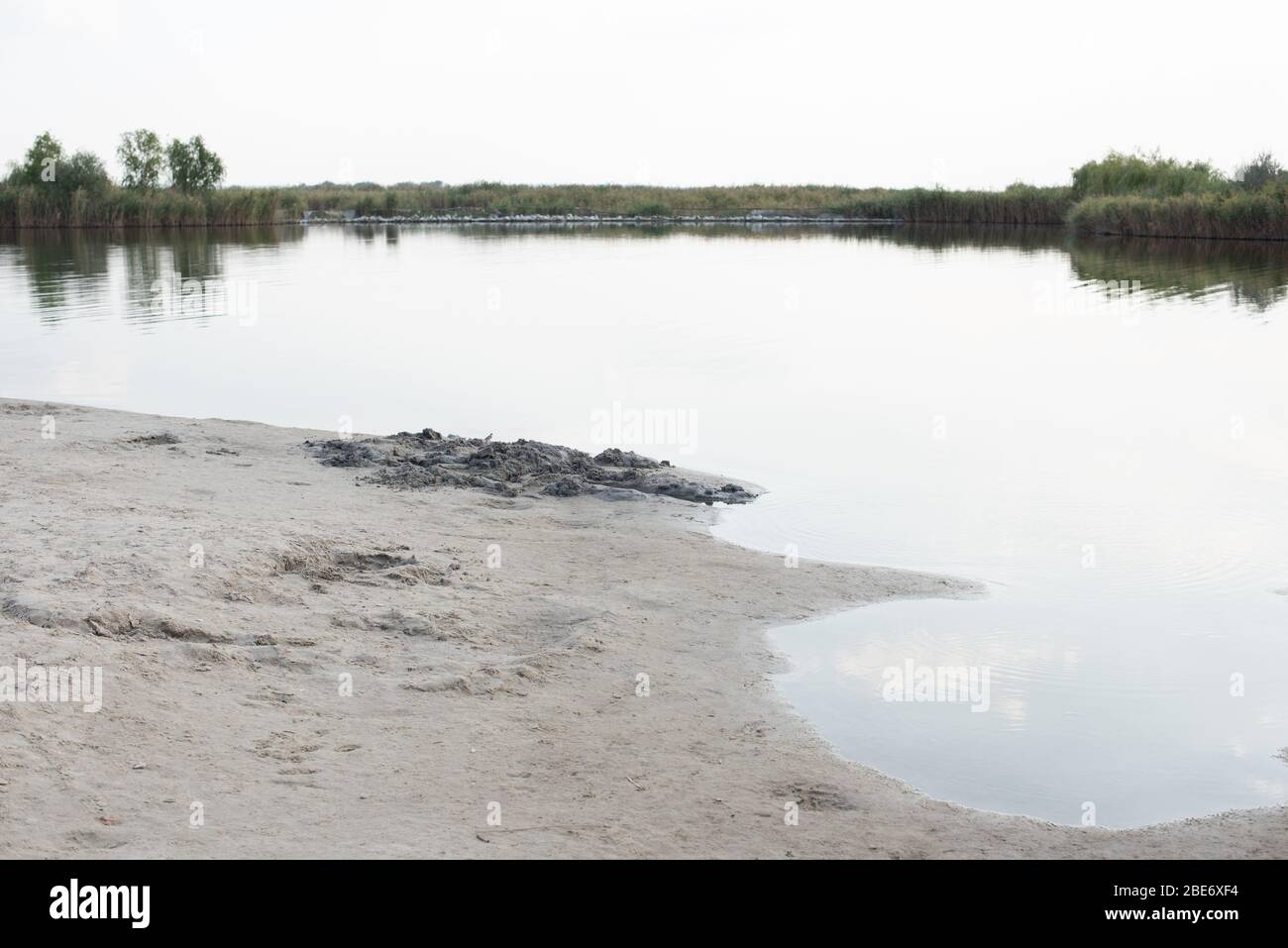 riverbank hill at the river. River and sand Stock Photo - Alamy