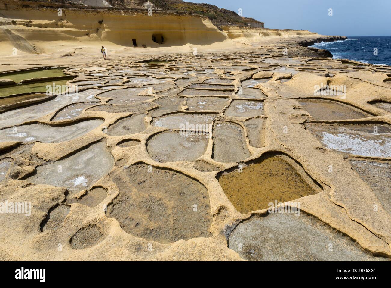 Salt pans, Gozo Stock Photo - Alamy
