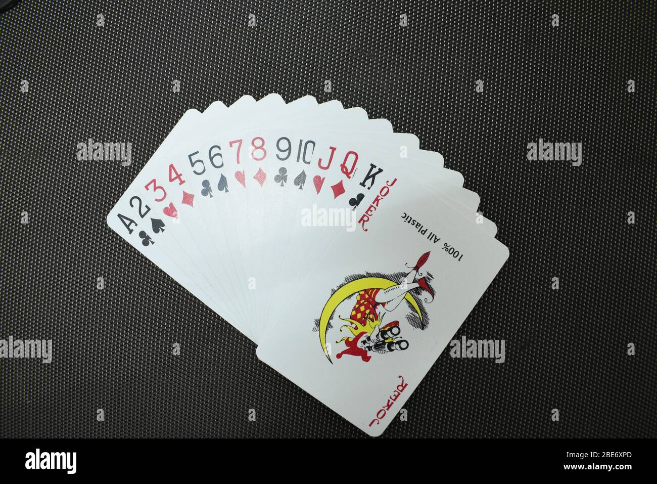 Playing cards in the black background.It is just a time pass.Closeup ...