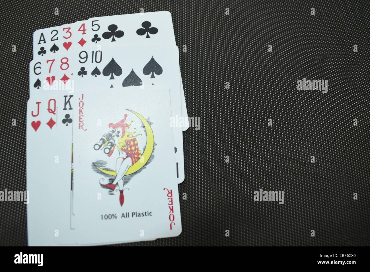 Playing cards in the black background.It is just a time pass.Closeup ...