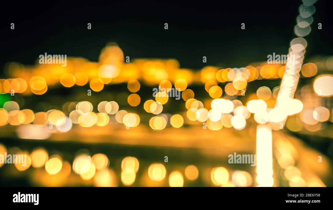 Skyline lights twilight backdrop hi-res stock photography and images ...