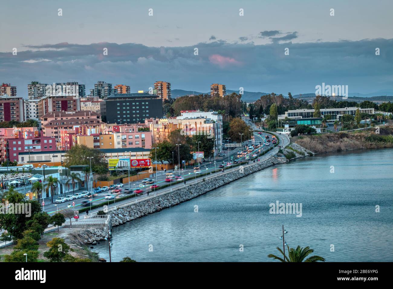 Algeciras, Cadiz, Spain - November 15, 2019: Sunset in the city of ...