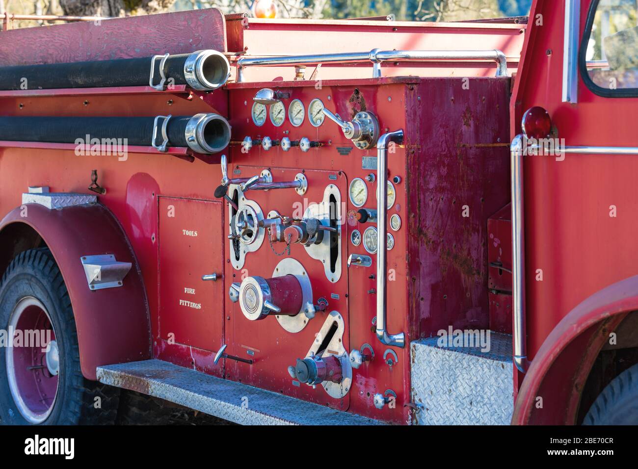 Firetruck hose hi-res stock photography and images - Alamy