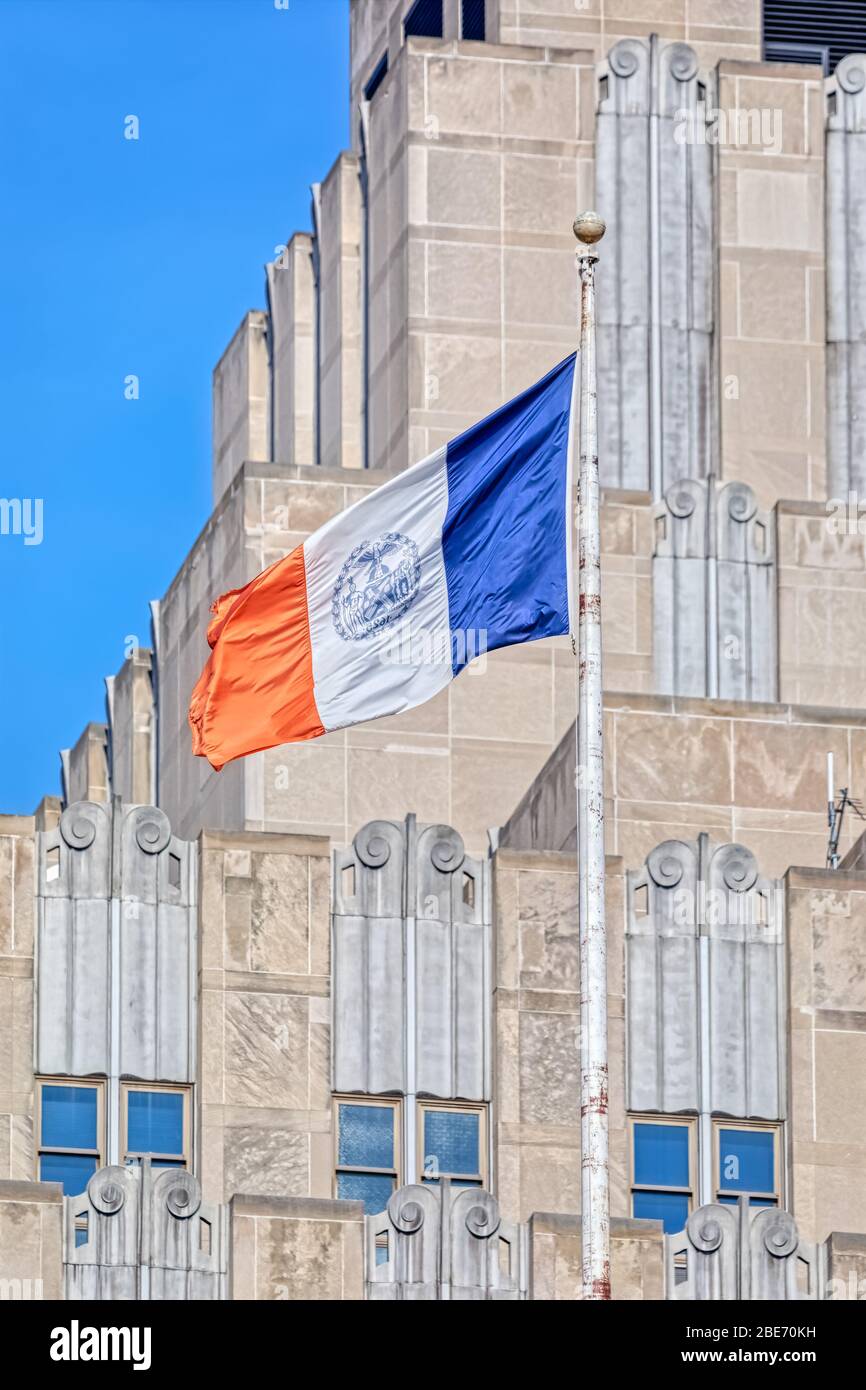 Flag of New York City Stock Photo - Alamy