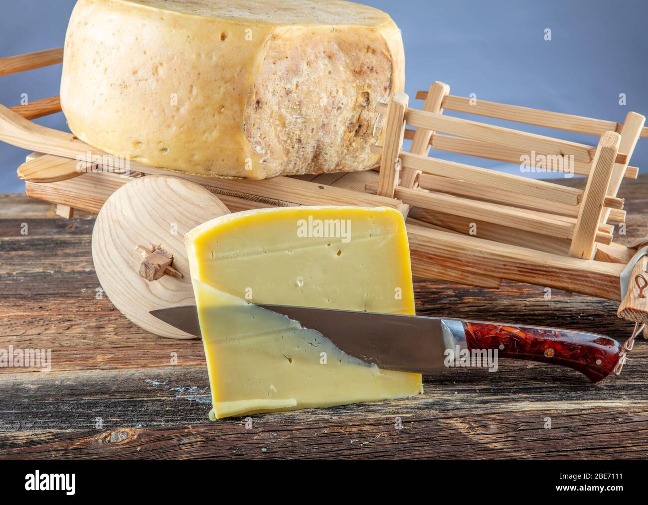Traditional Turkish gruyere cheese. Close-up famous gruyere cheese of ...