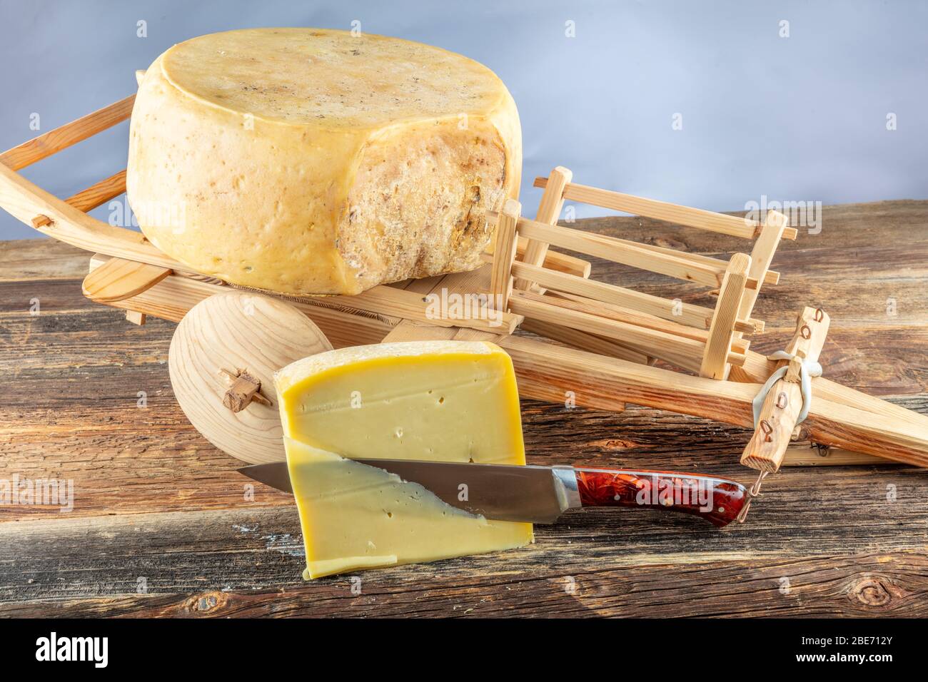 Traditional Turkish gruyere cheese. Close-up famous gruyere cheese of ...