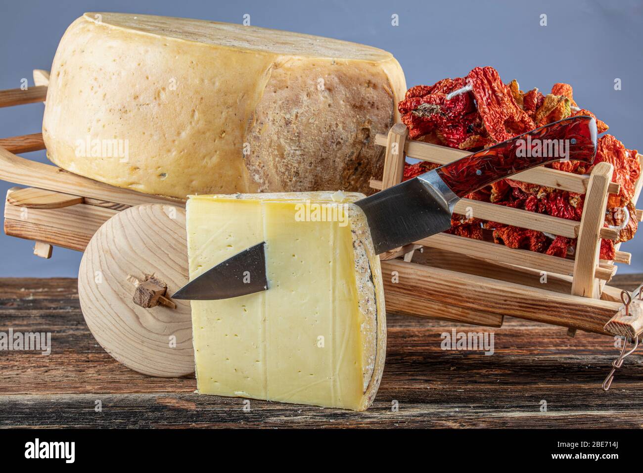 Traditional Turkish gruyere cheese. Close-up famous gruyere cheese of ...