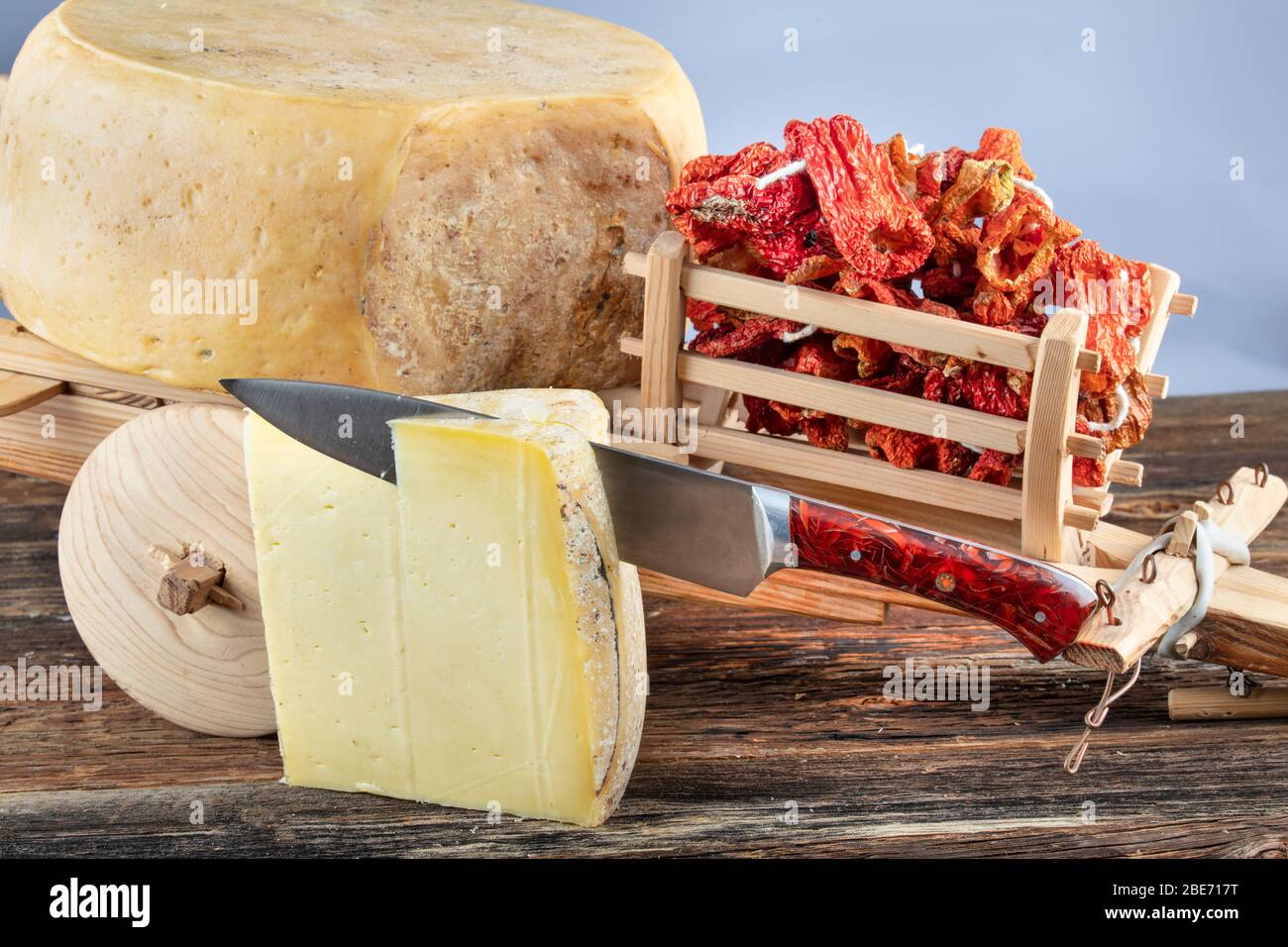 Traditional Turkish gruyere cheese. Close-up famous gruyere cheese of ...