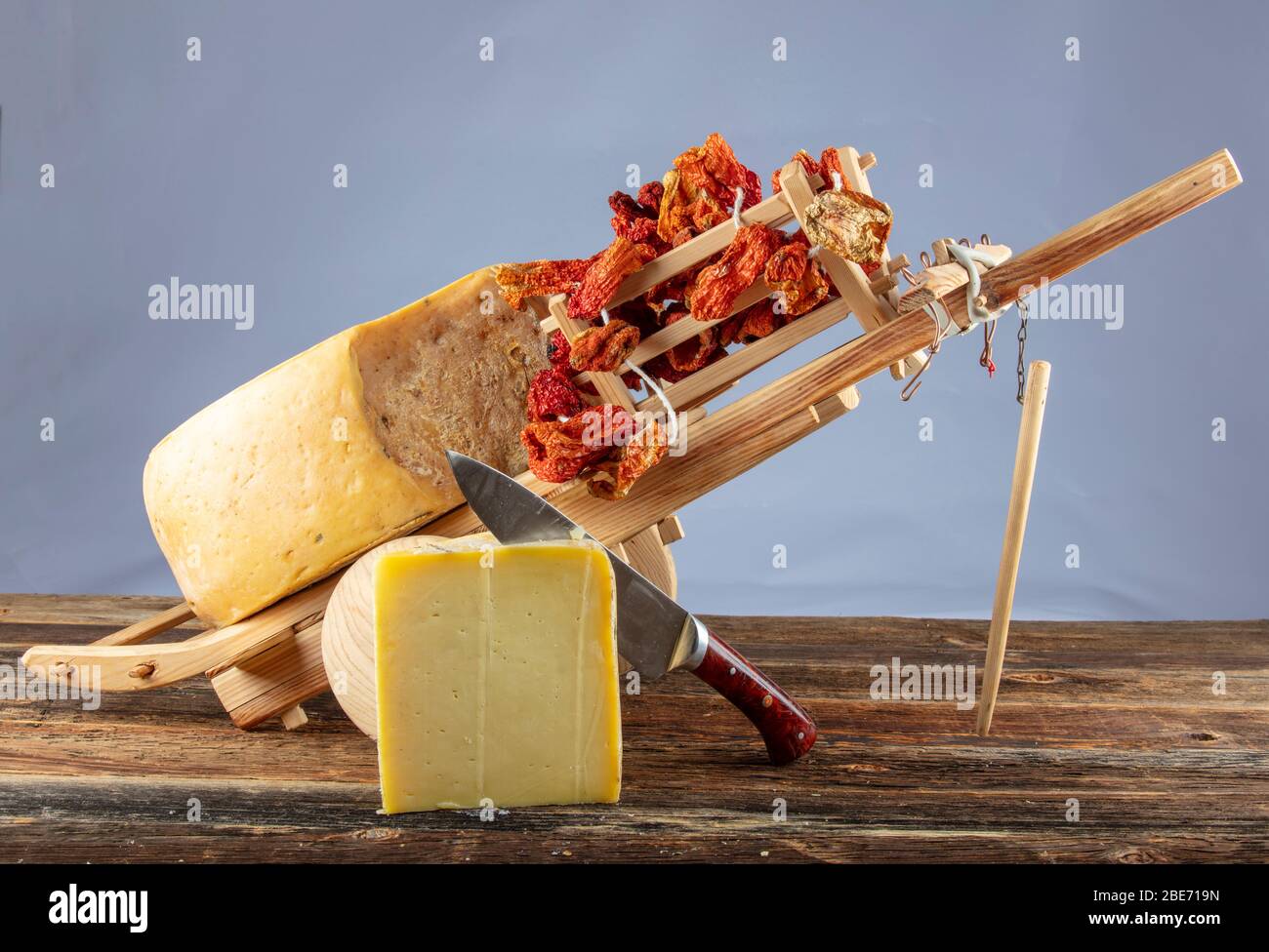 Traditional Turkish gruyere cheese. Close-up famous gruyere cheese of ...