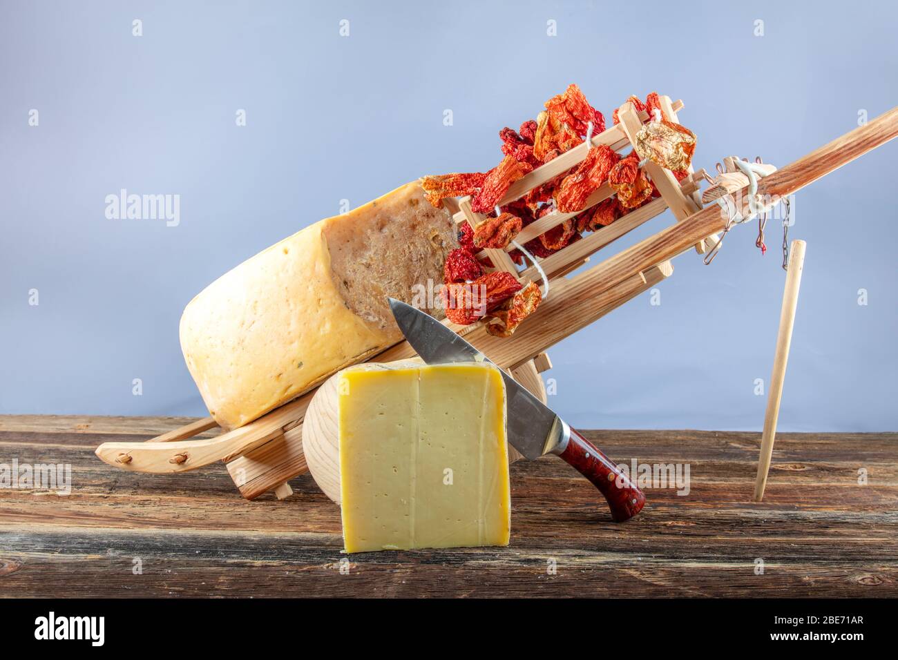 Traditional Turkish gruyere cheese. Close-up famous gruyere cheese of ...