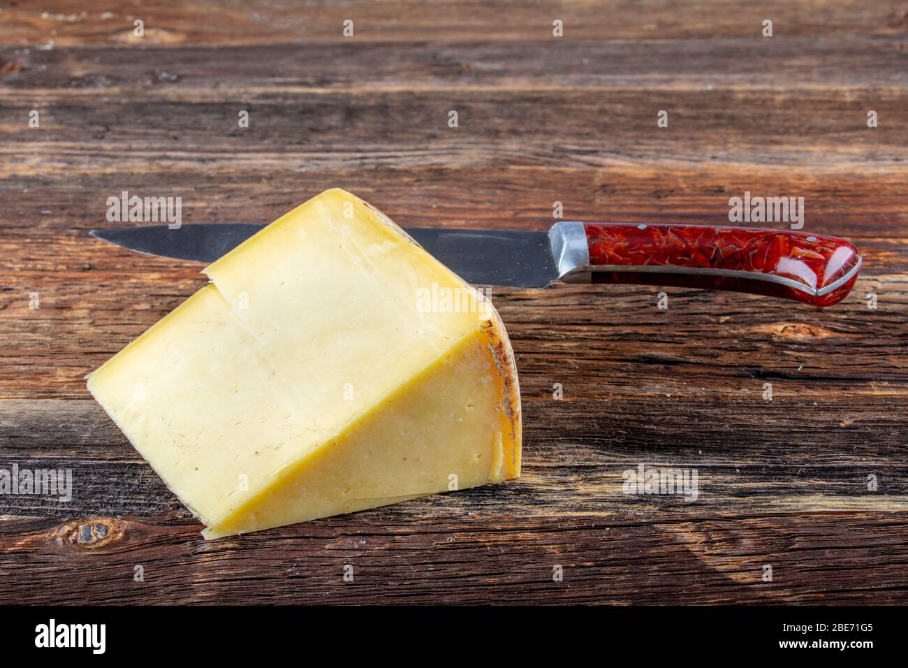 Traditional Turkish gruyere cheese. Close-up famous gruyere cheese of ...