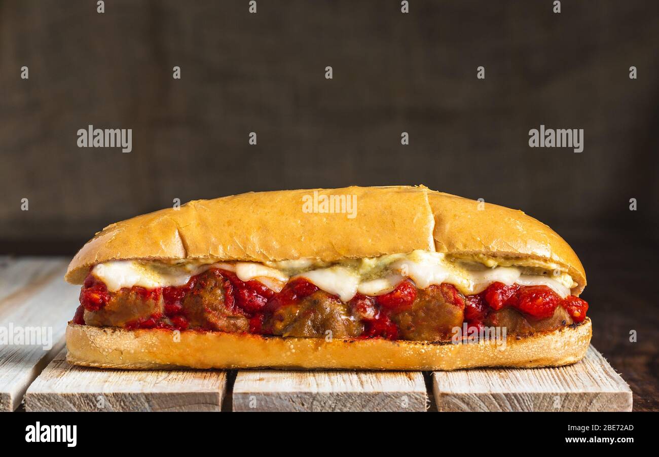Meatball sub hi-res stock photography and images - Alamy