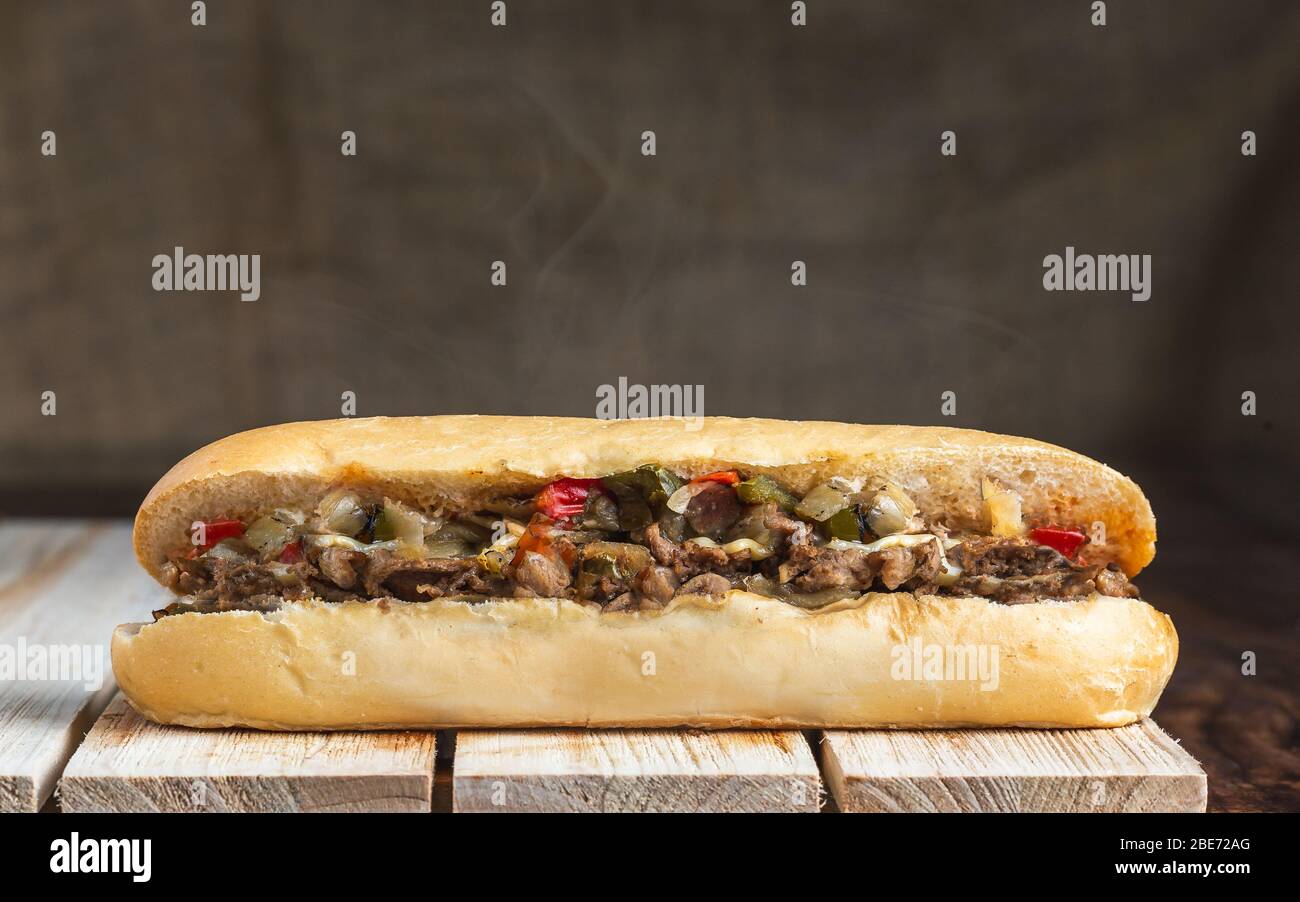 Philly cheese steak hi-res stock photography and images - Alamy