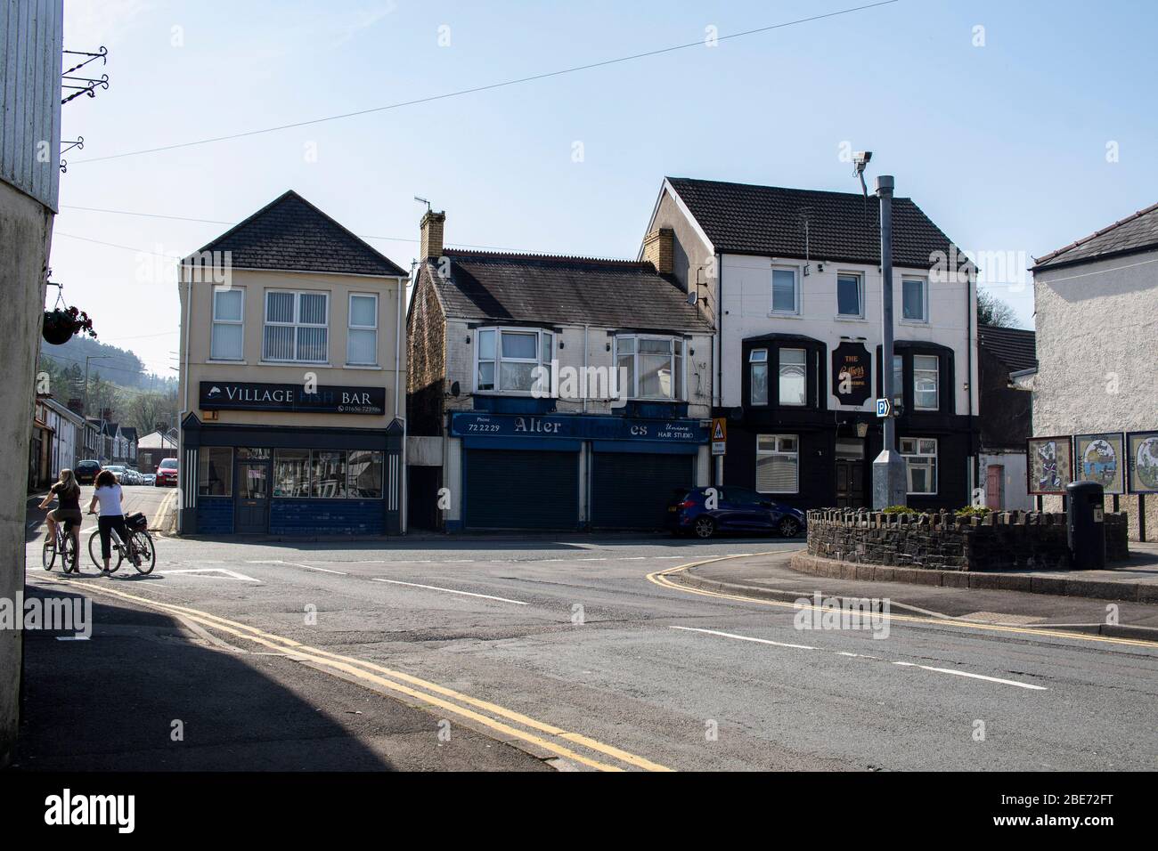 Aberkenfig village hi-res stock photography and images - Alamy