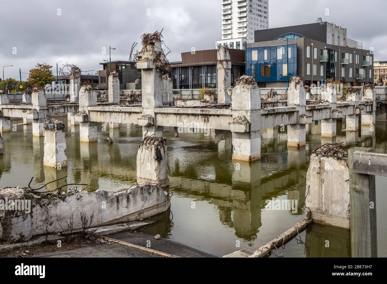The remains of the PWC Building at 119 Armagh Street, Christchurch, New ...