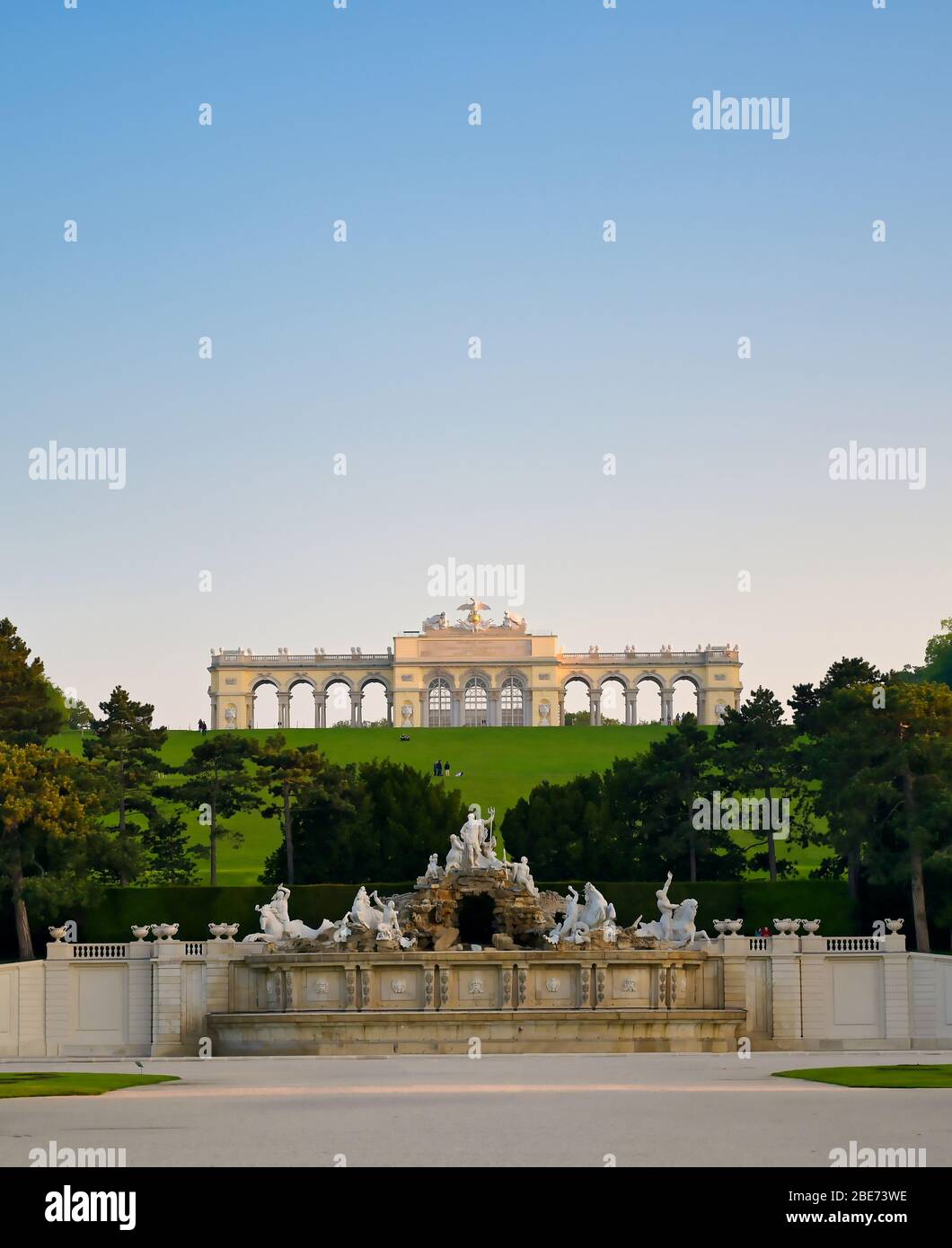 Vienna, Austria - May 18, 2019: The Glorietta located in Schönbrunn ...