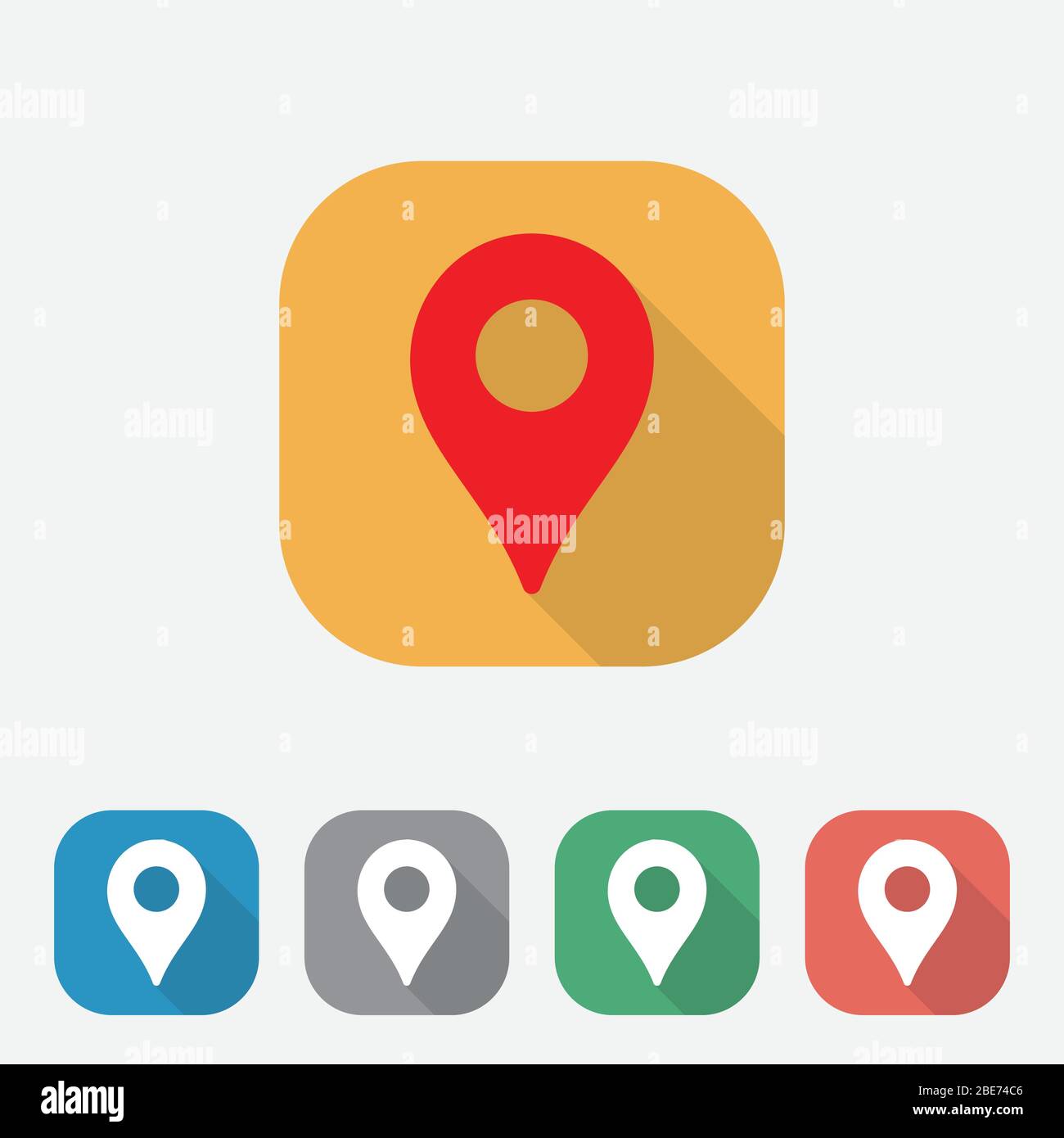 Illustration map pin point Stock Vector Images - Alamy