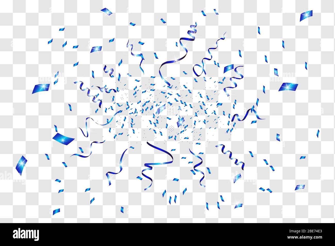 Blue confetti background Stock Vector Image & Art - Alamy
