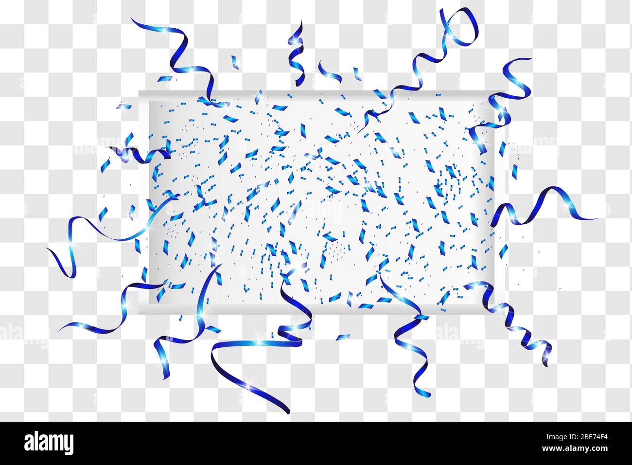 Blue confetti background Stock Vector Image & Art - Alamy