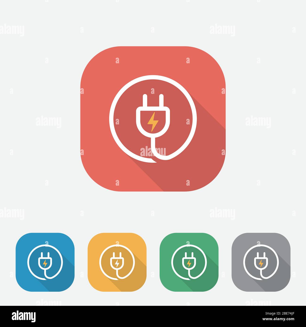 Electric plug sign icon, Power energy symbol, Plug Curve Icon ...