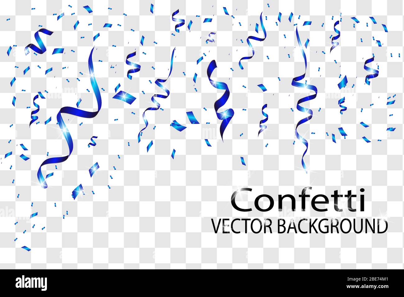 Blue confetti background Stock Vector Image & Art - Alamy