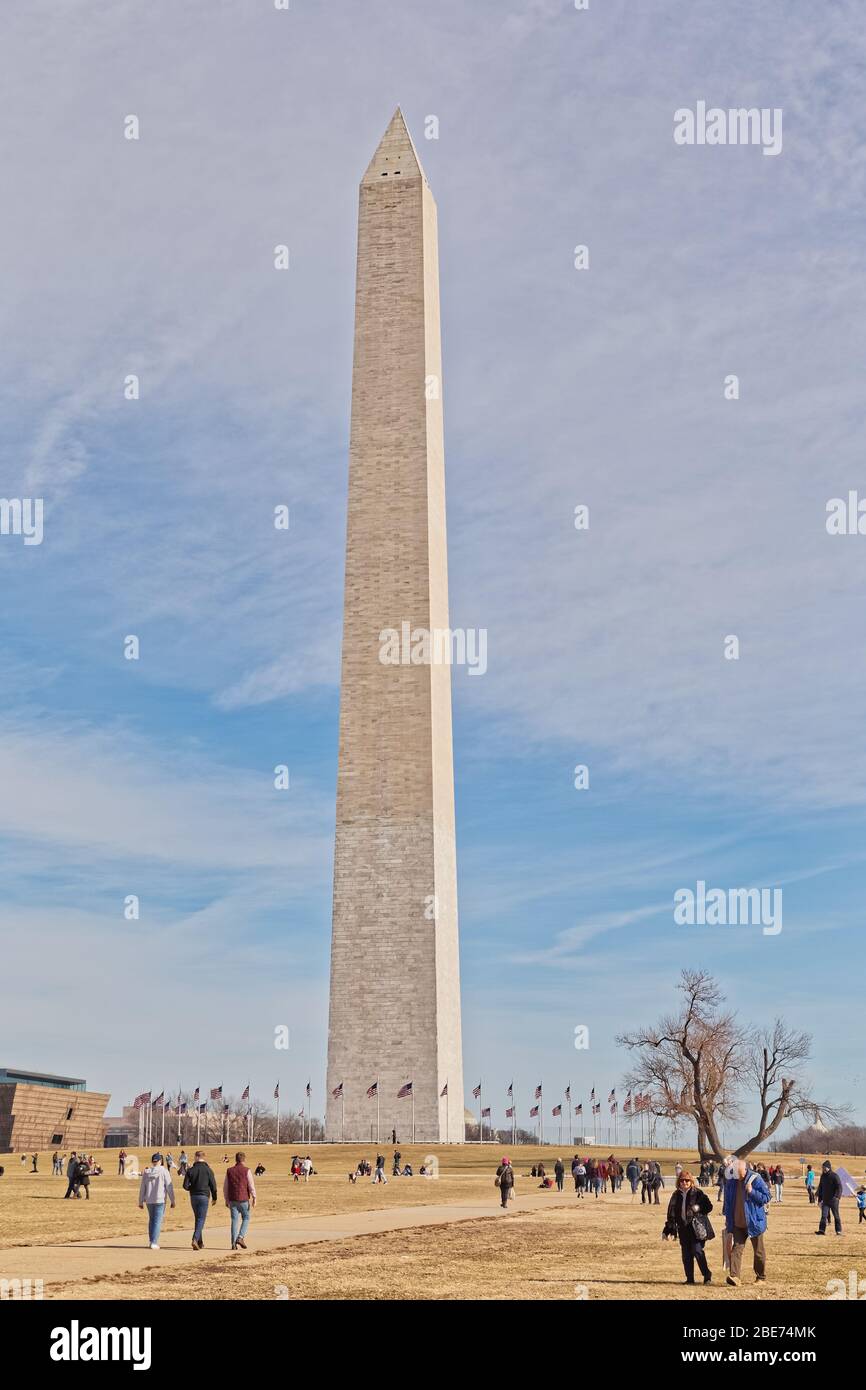 Washington Monument obelisk United States of America Stock Photo - Alamy