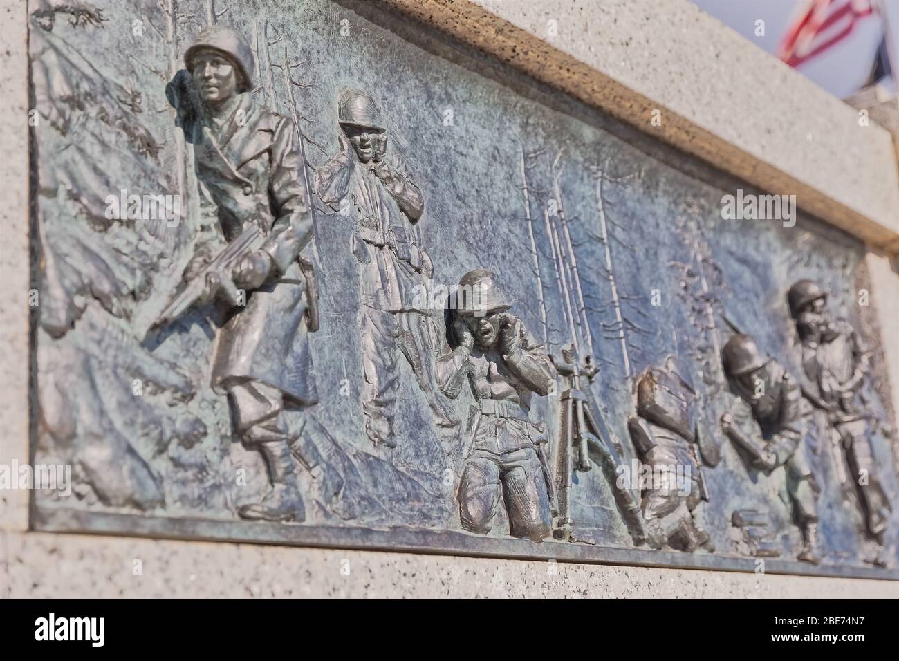 Bronze war bas relief hi-res stock photography and images - Alamy
