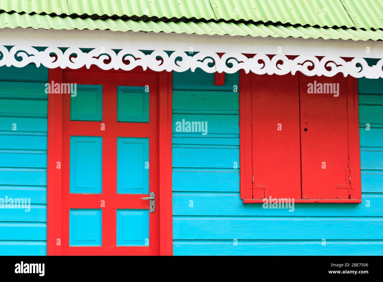 Colorful architecture in Roseau,Dominica,Caribbean Stock Photo - Alamy