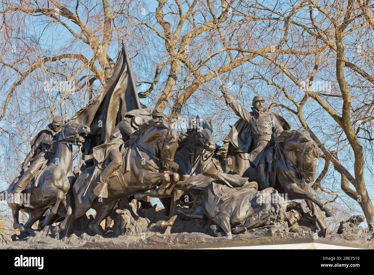 Cavalry Charge Statue Civil War Memorial Washington DC Stock Photo - Alamy