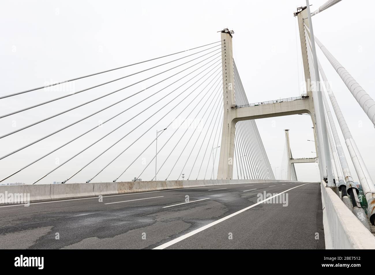 empty bridge for a highway Stock Photo - Alamy