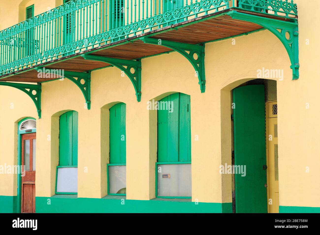 Traditional architecture in Roseau,Dominica,Caribbean Stock Photo - Alamy