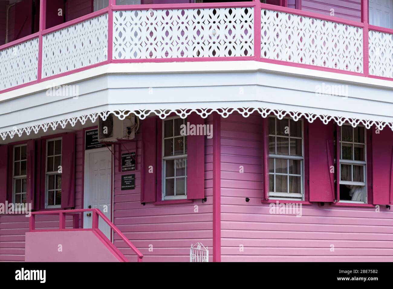 Caribbean dominica roseau traditional architecture hi-res stock ...