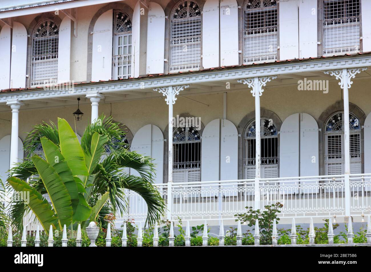 Traditional architecture in Roseau,Dominica,Caribbean Stock Photo - Alamy