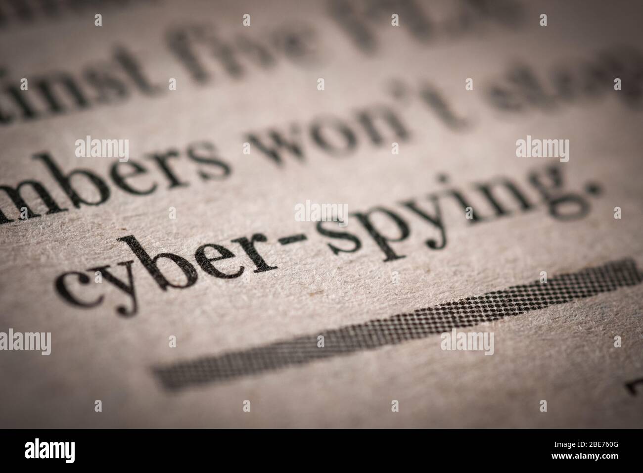 Cyber spying written hi-res stock photography and images - Alamy