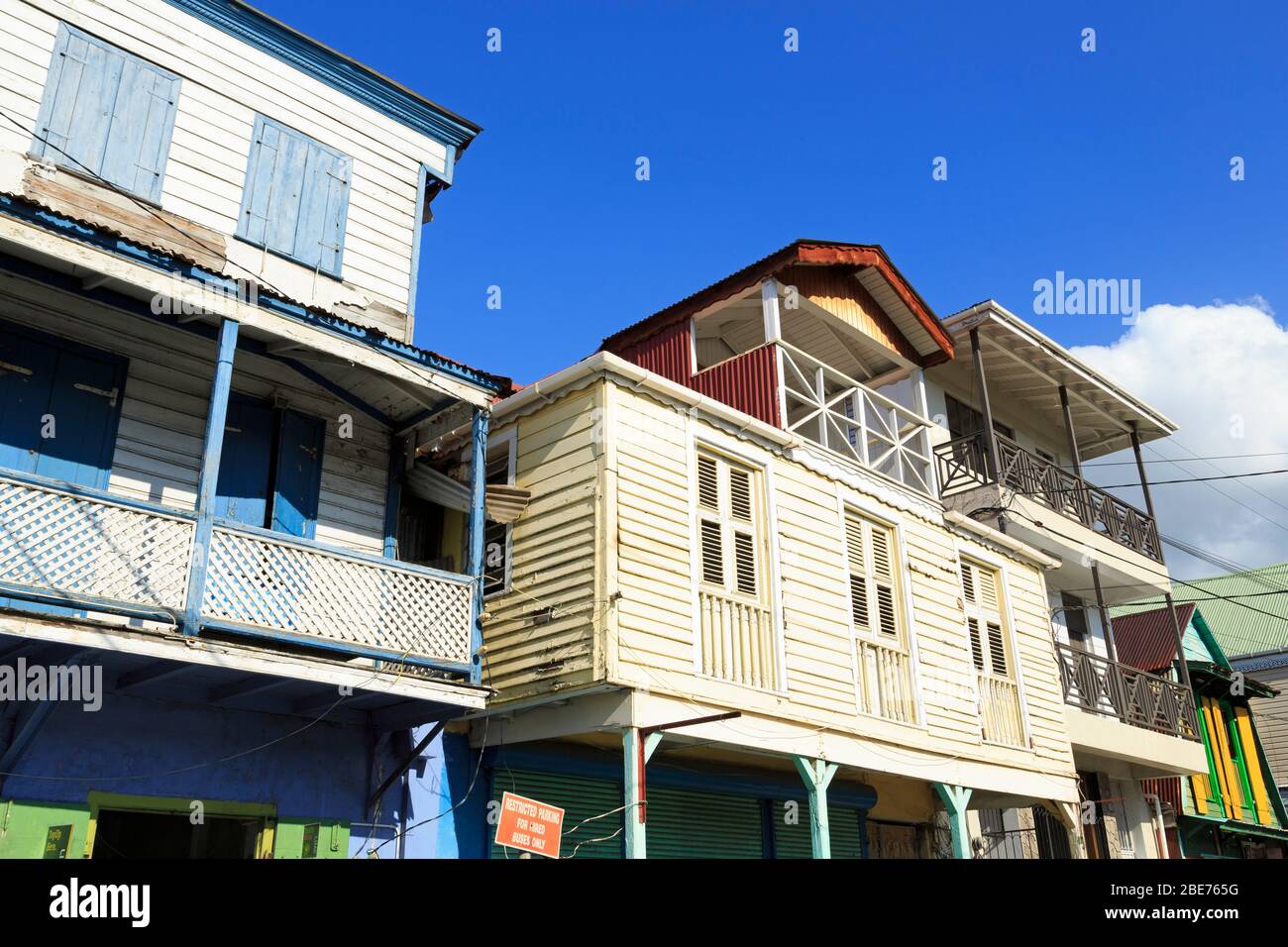 Architecture in Roseau,Dominica,Caribbean Stock Photo - Alamy