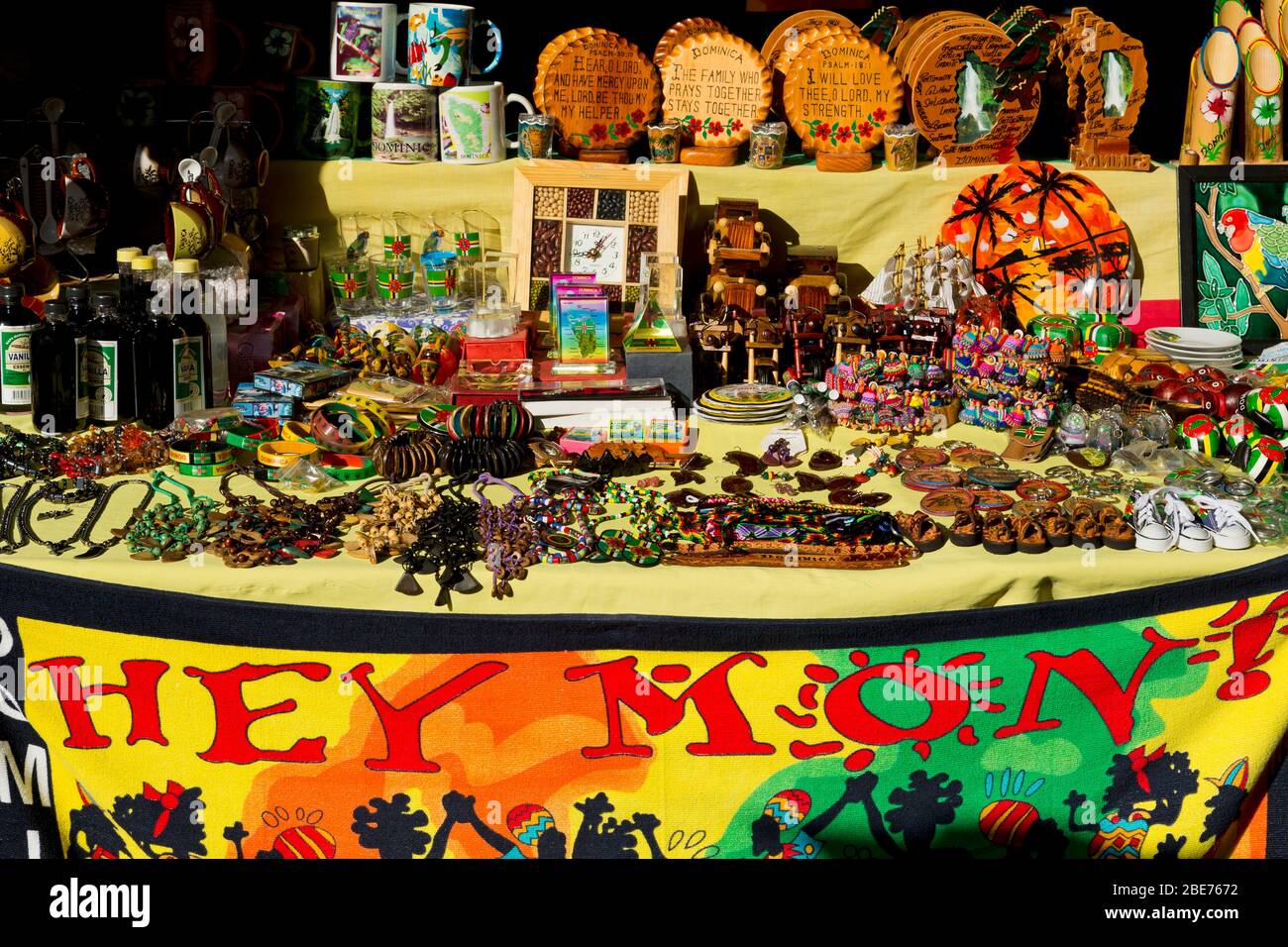 Store in Old Market Square,Roseau,Dominica,Caribbean Stock Photo - Alamy