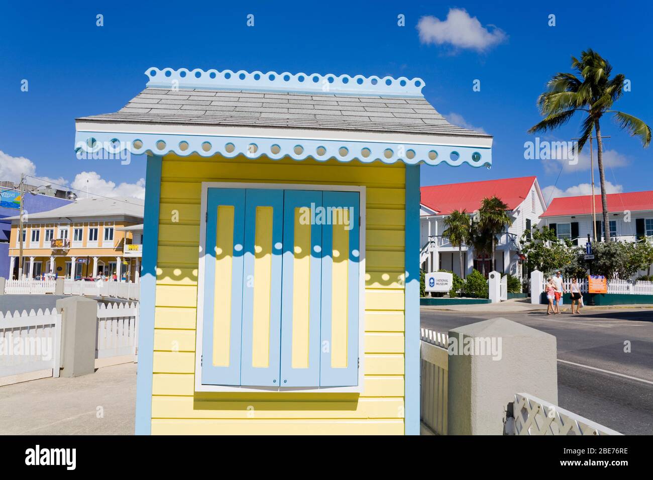 Yellow hut on Harbour Drive, George Town, Grand Cayman, Cayman Islands ...