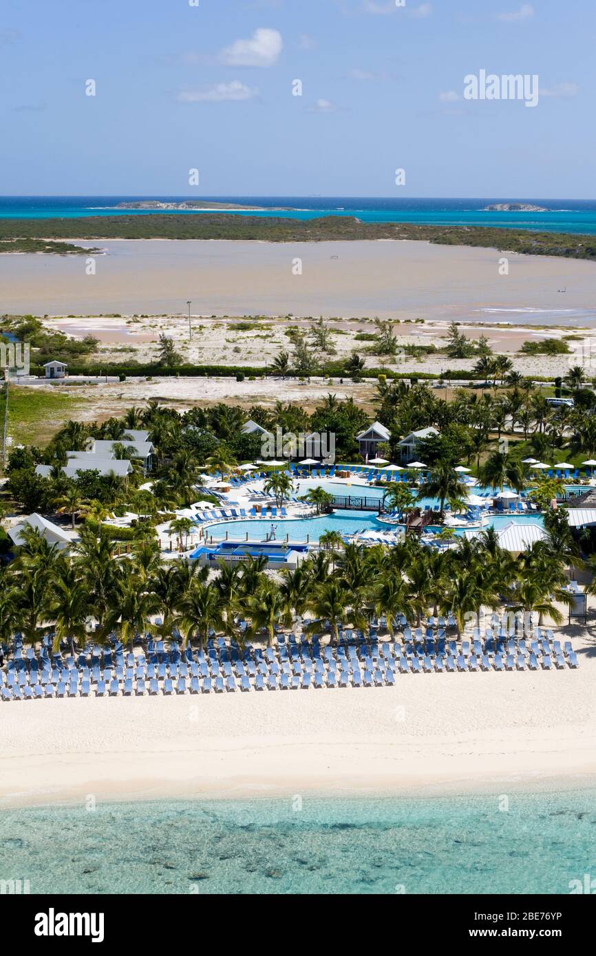 Swimming pool at the Grand Turk Cruise Center, Grand Turk Island, Turks ...
