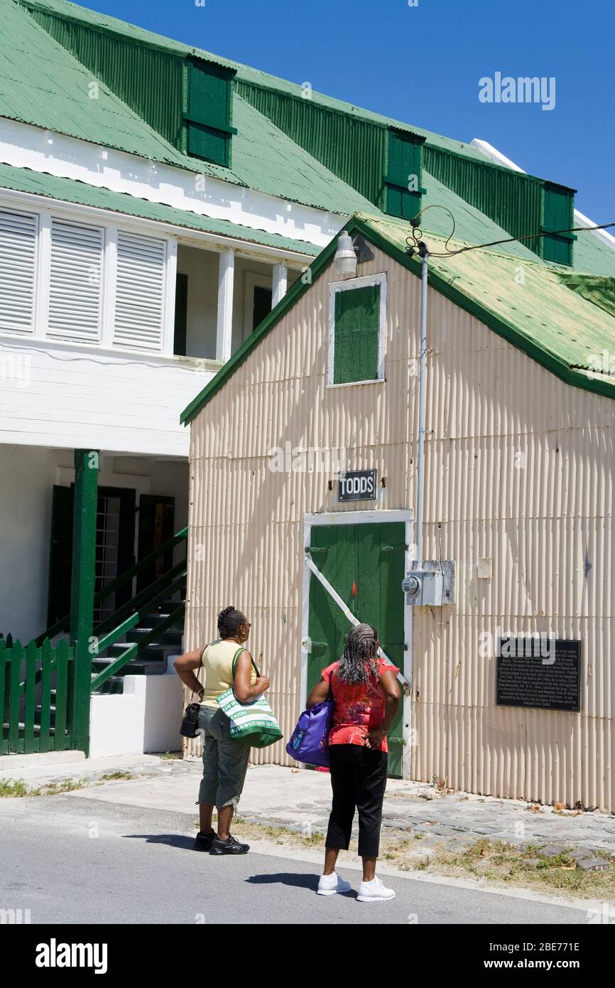 Historic buildings in Cockburn Town, Grand Turk Island, Turks & Caicos ...