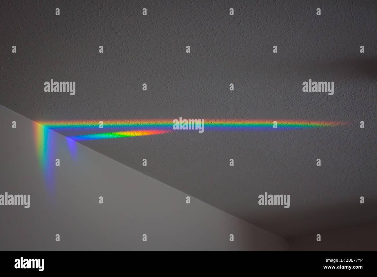 Prism Spectrum landing on my ceiling, walls, doors and furniture adding ...