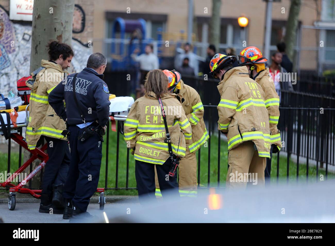 Emergency crews in NYC Stock Photo - Alamy