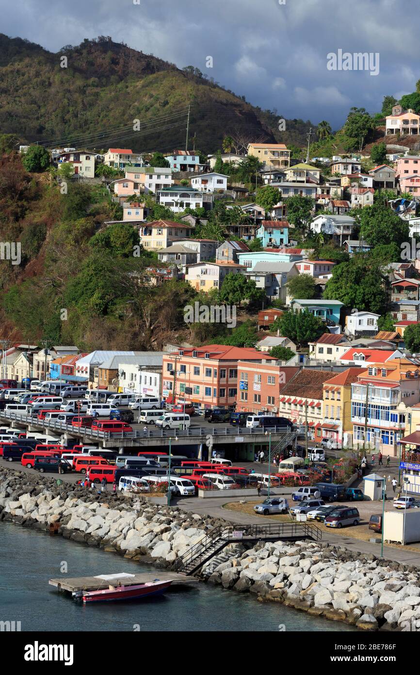 Western side of St. Georges,Grenada,Caribbean Stock Photo - Alamy