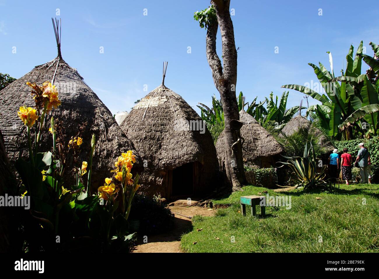 Dorze Tribe Huts in a tropical Setting Stock Photo - Alamy