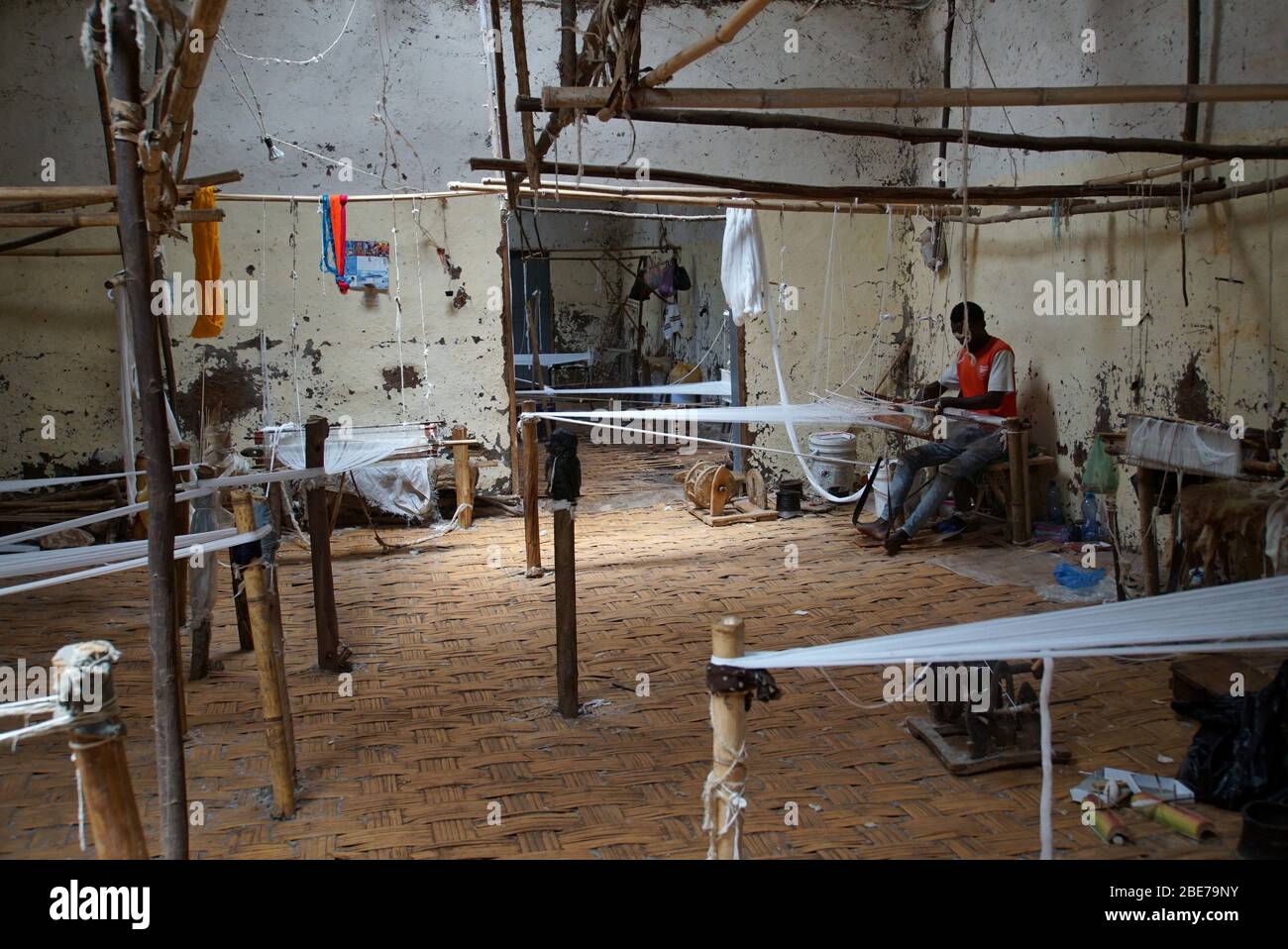 Interior of a Dorze Tribe Weaving Factory Stock Photo - Alamy