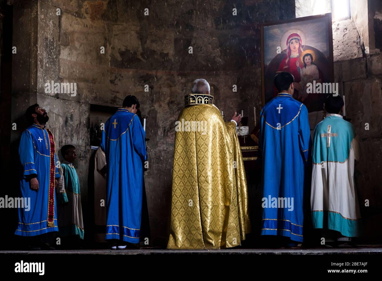 Sunday Mass at Haghpat Monastery, Armenian church, medieval monastery ...