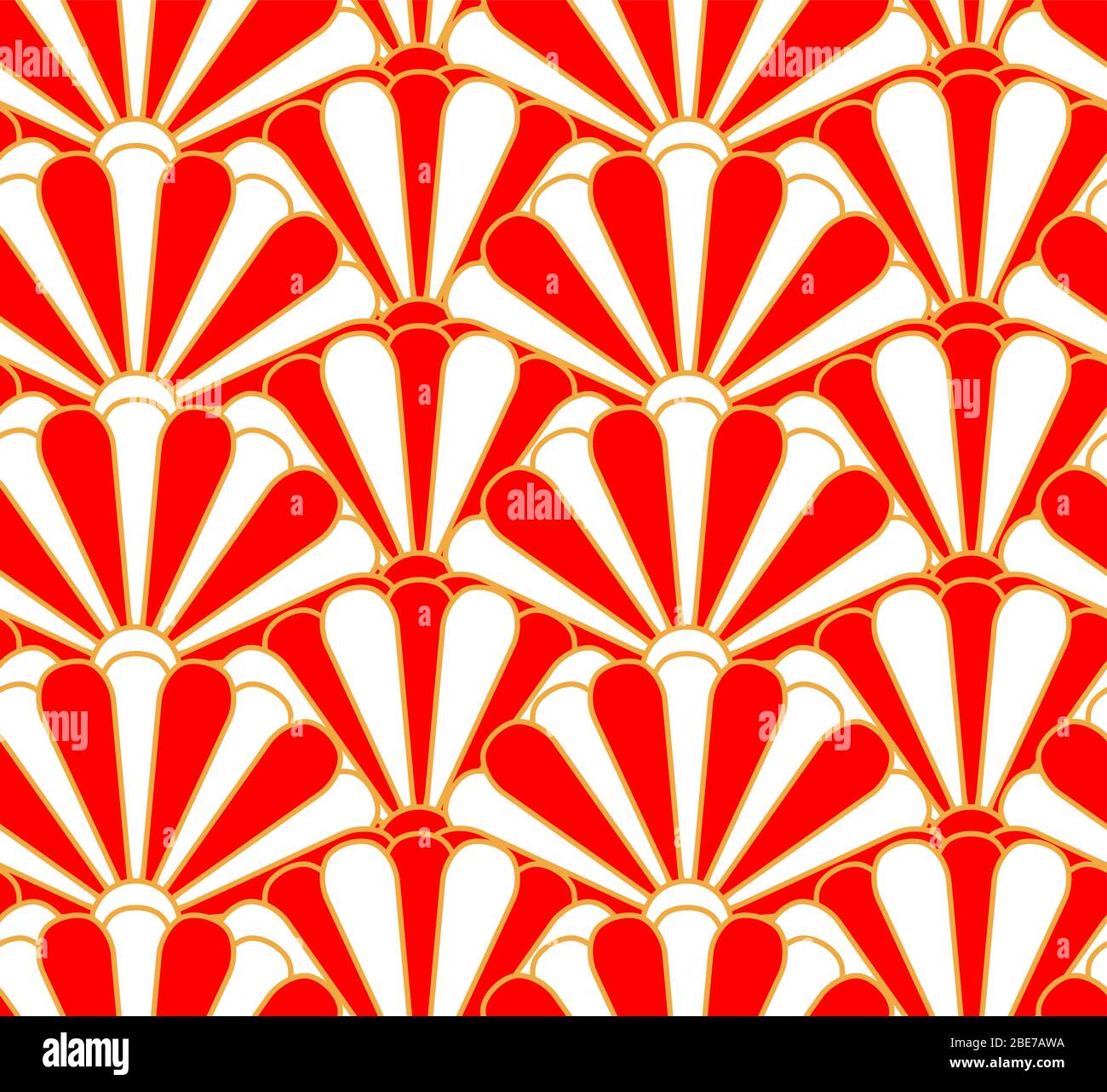 This Is A Illustration Of Beautiful Chrysanthemum Crest Japanese Style Pattern Stock Vector