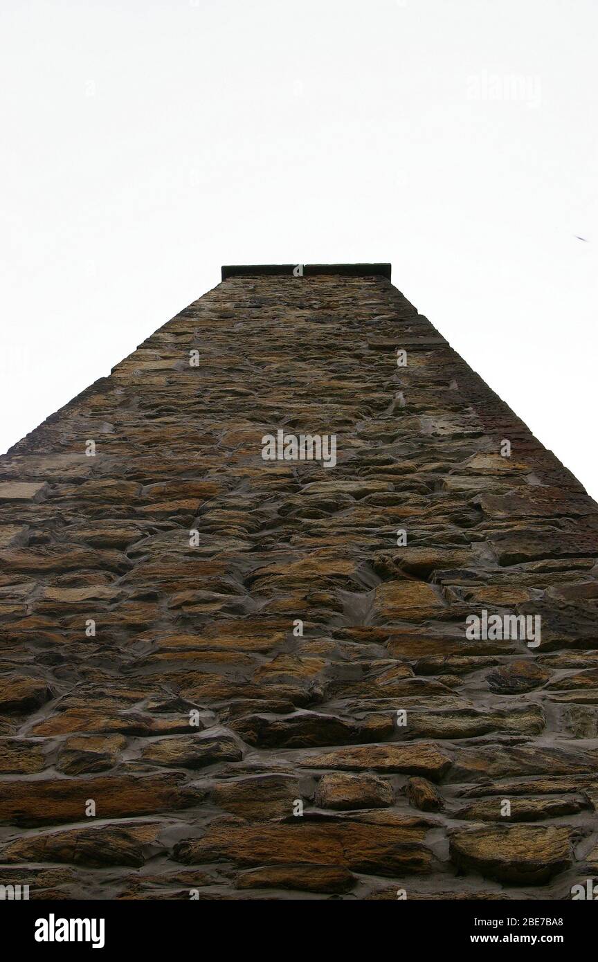 Chimney tower from base to top Stock Photo - Alamy