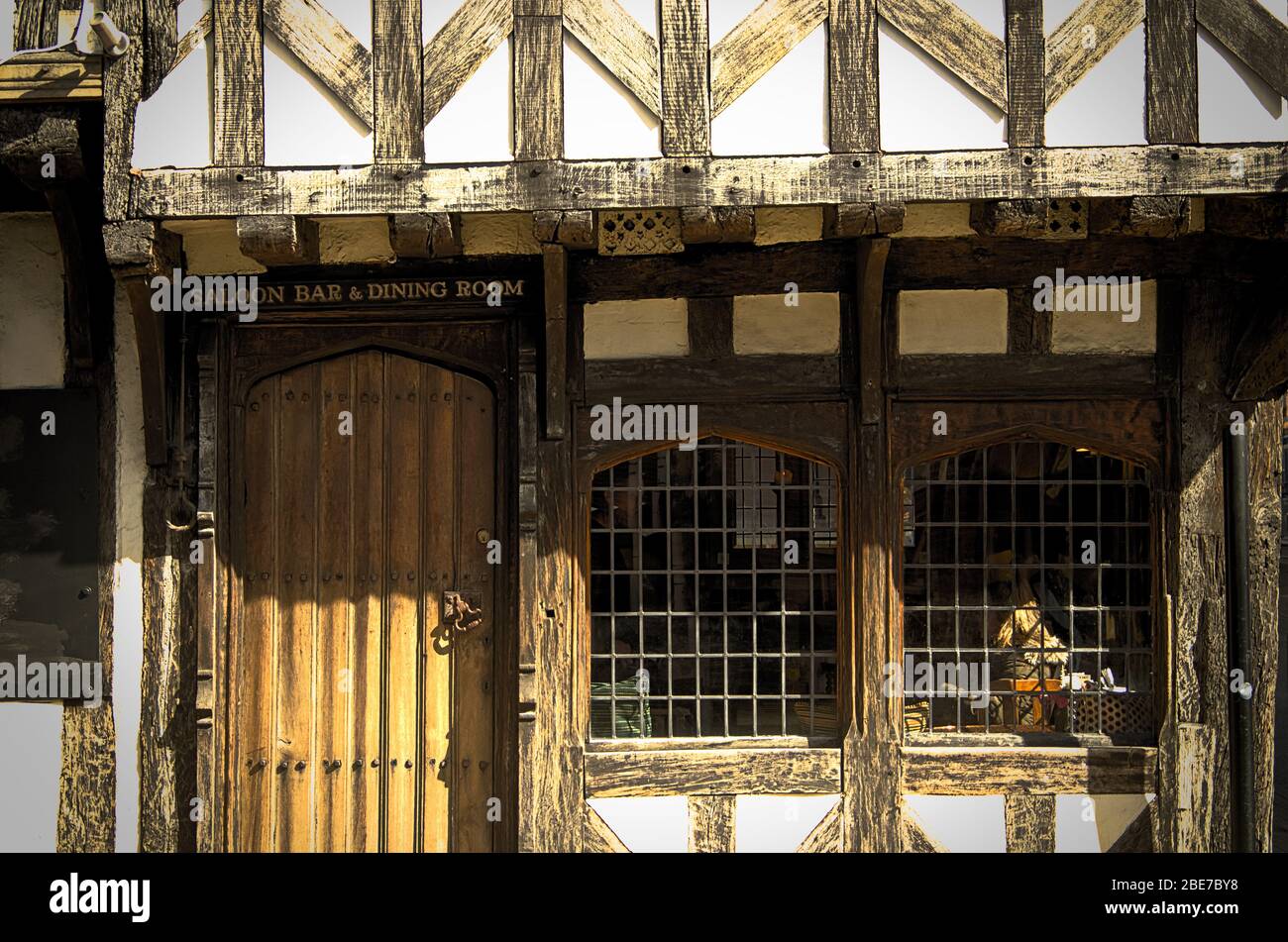 Half-timbered pub exterior in the south of England Stock Photo - Alamy