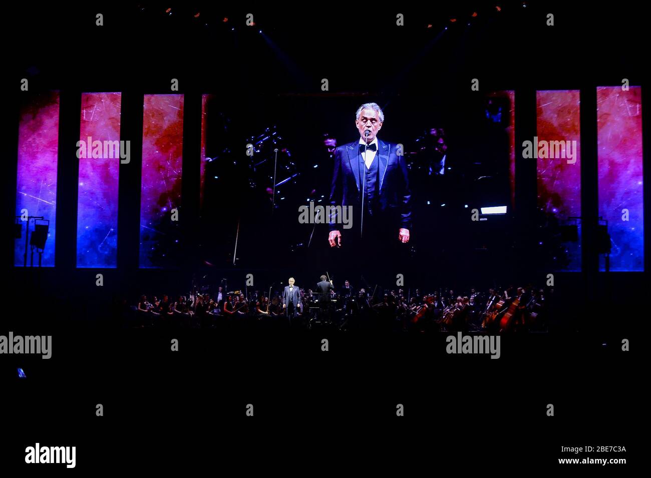 Andrea Bocelli performs live on stage during his concert at the Ergo ...