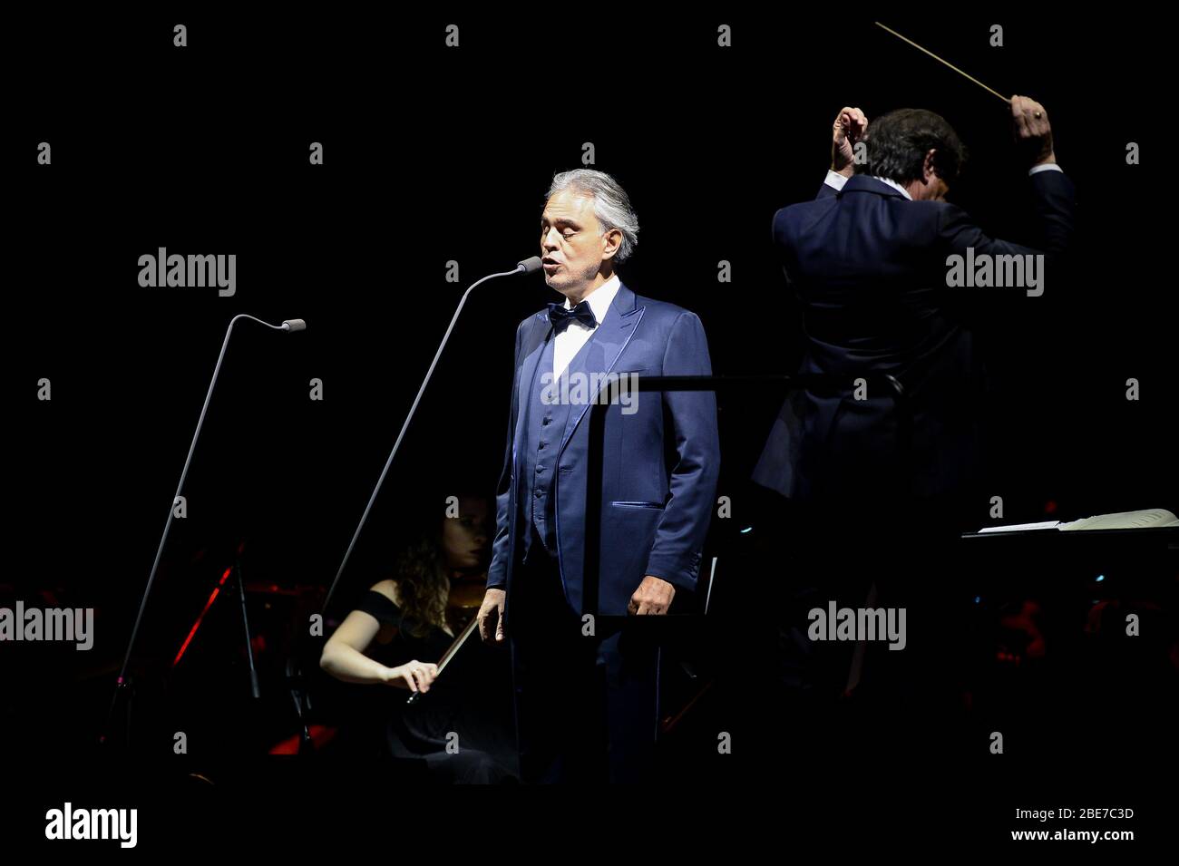 Andrea Bocelli performs live on stage during his concert at the Ergo ...
